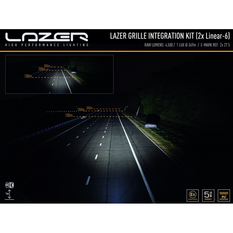 Lazer Lamps Kühlergrill-Kit Subaru Outback (2021+)Linear 6 STD/Elite